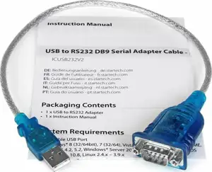 Protis - 1 Port USB to Serial RS232 Adapter - Prolific PL-2303 - USB to ...