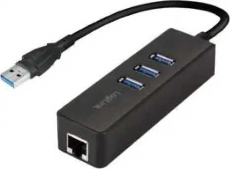 Protis - Mrežni adapter USB 3.0, Gigabit Ethernet RJ45 + USB 3.0 Hub 3 ...