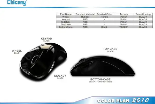 Protis - Chicony Laser Mouse USB, Black